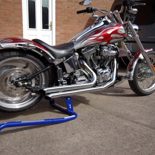 StrongArm Harley Jack | Motorcycle Lift | EazyRizer Big Blue USA ...