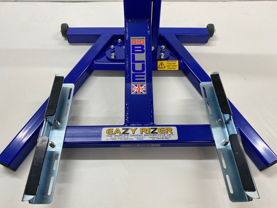 Adjustable Beam Mounts (Blue) | Motorcycle Lift | EazyRizer Big Blue ...
